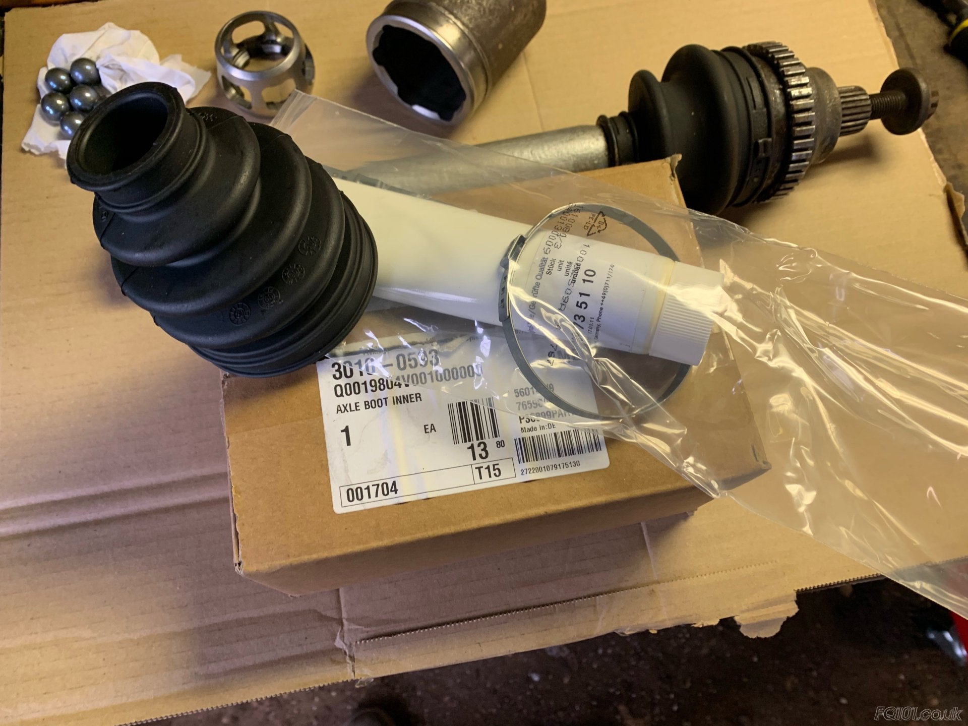 CV Joint Boot (inner) fitting kit